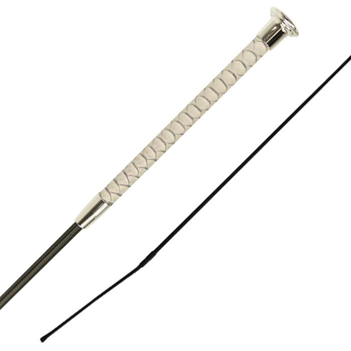 Woof Wear Reptile Dressage Whip WH0010 - Grey / Silver - Horse - Saddlery - Whips | The Drillshed